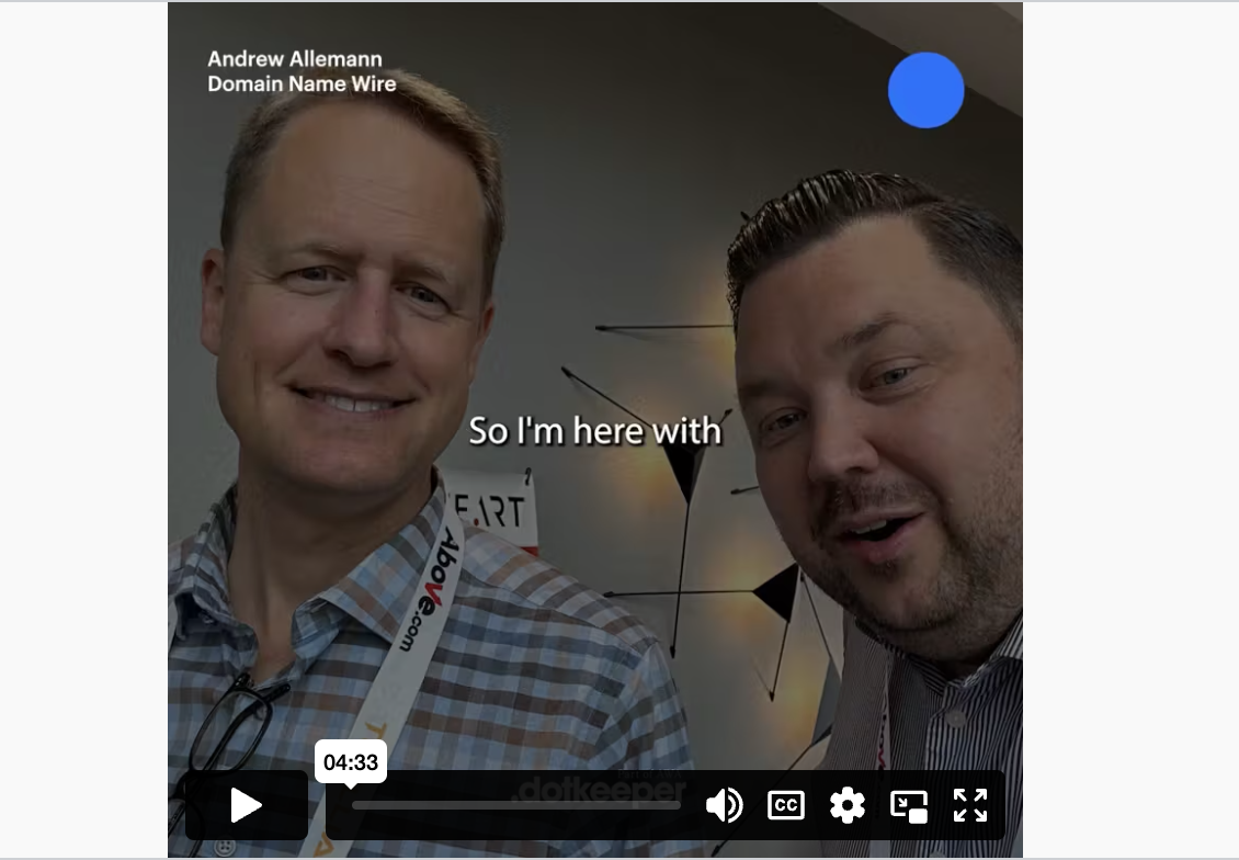 Namescon Interview Andrew Allemann Dotkeeper